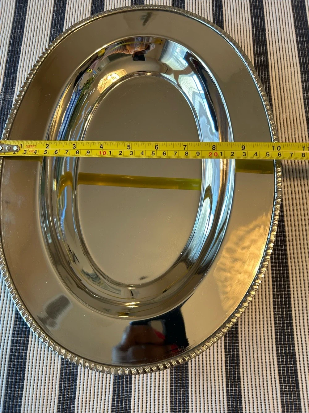 Pottery Barn | Dining | Pottery Barn Silver Oval Serving Dish | Poshmark